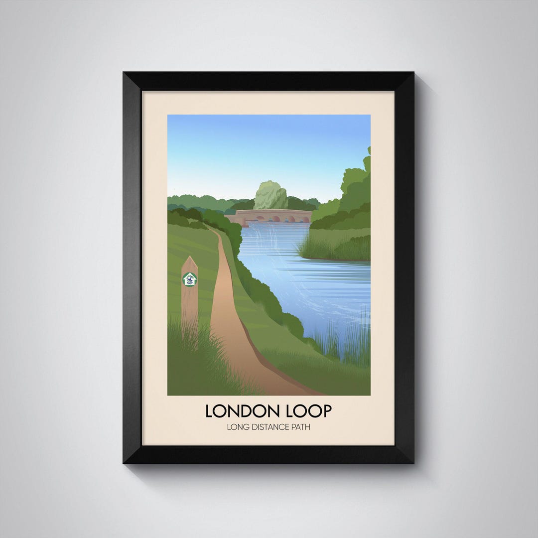 London Loop Poster, London Loop Hiking Trail, Long Distance Path ...