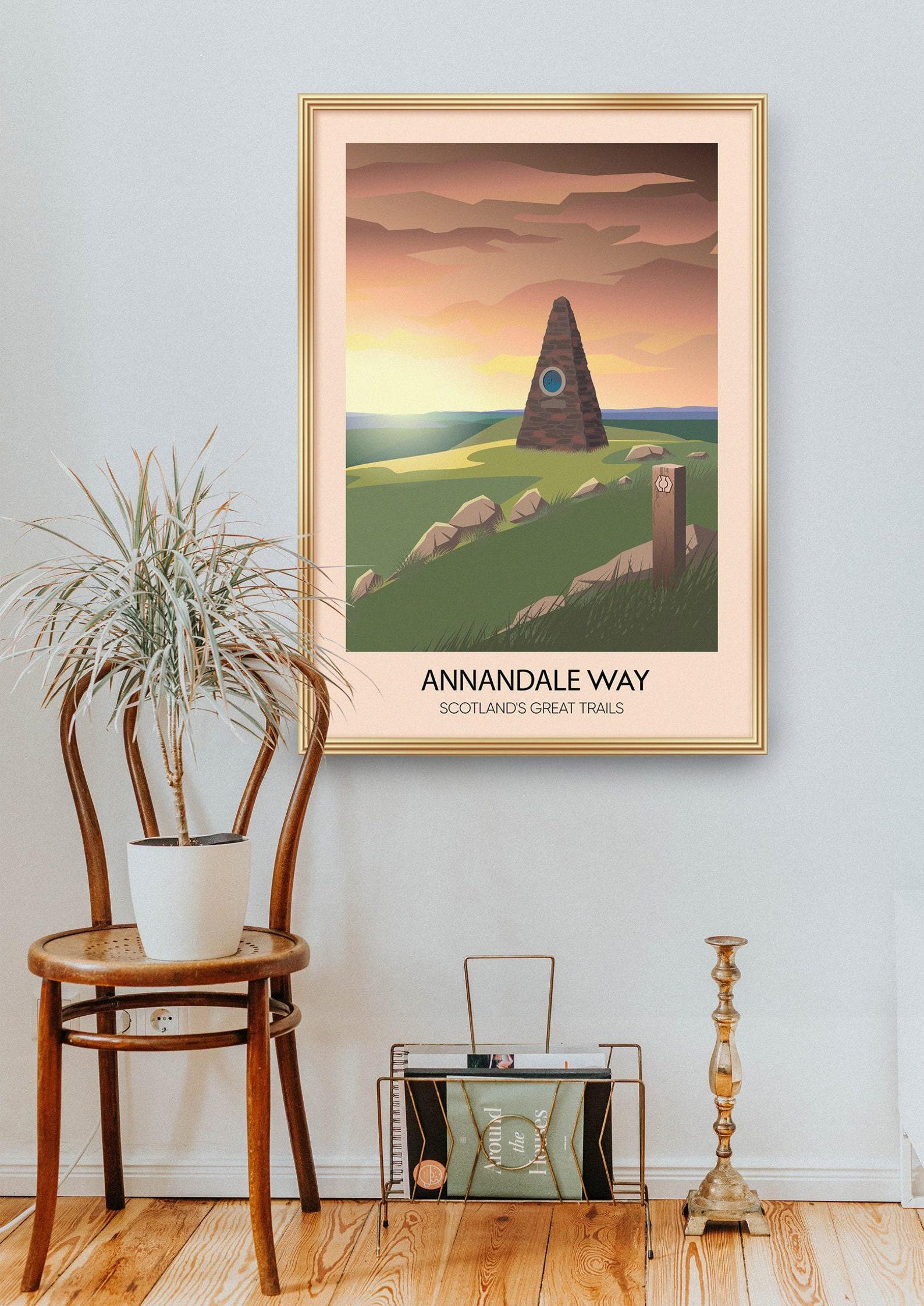 Annandale Way Poster, Scotland's Great Trails, River Annan, Almagill ...