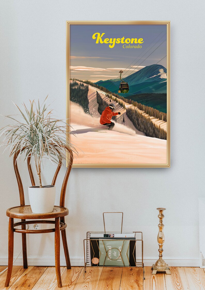 Keystone Ski Resort Poster Colorado Travel Poster Rocky - Etsy UK
