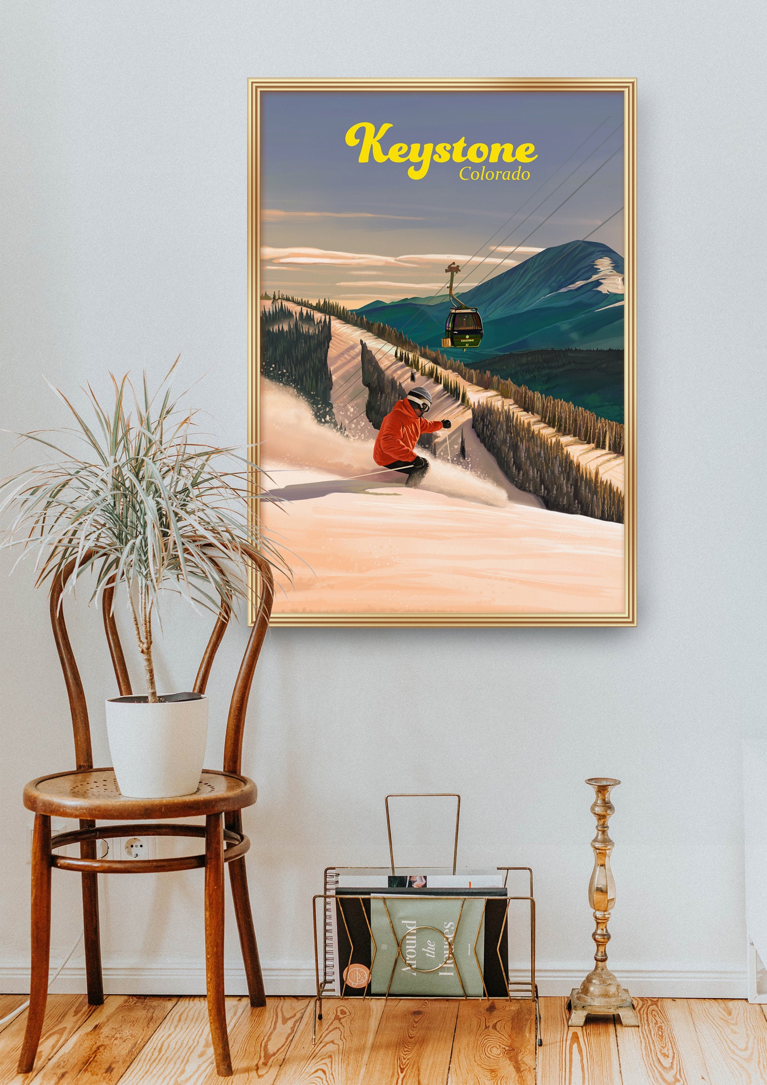 Keystone Ski Resort Poster Colorado Travel Poster Rocky - Etsy UK