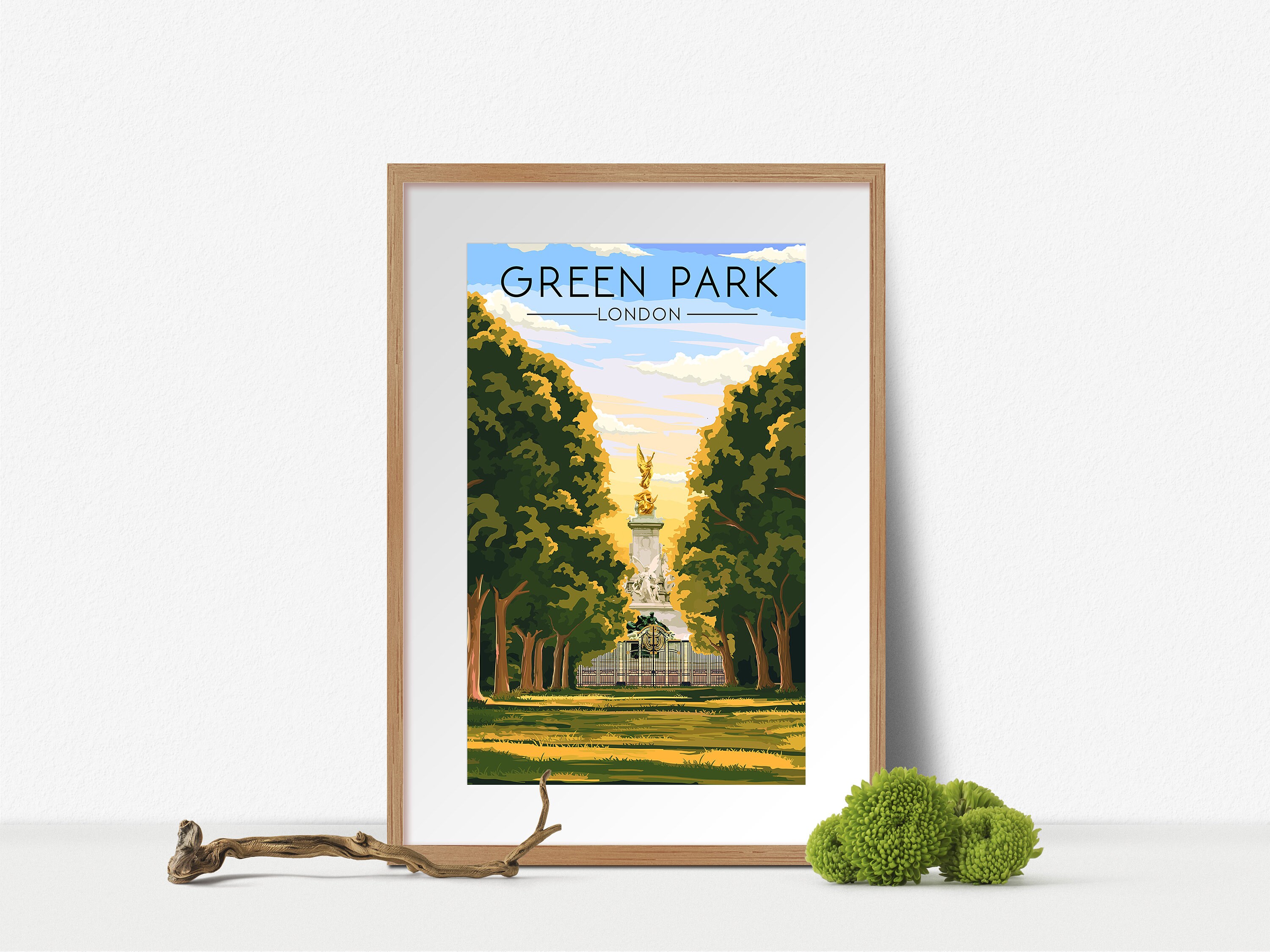 Green Park London Poster Royal Parks London Travel Print - Etsy