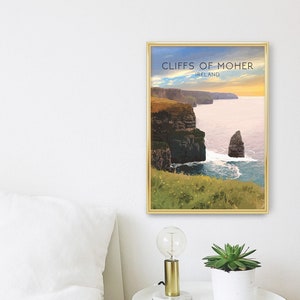 Cliffs of Moher Ireland Poster, Burren National Park Print, Irish ...