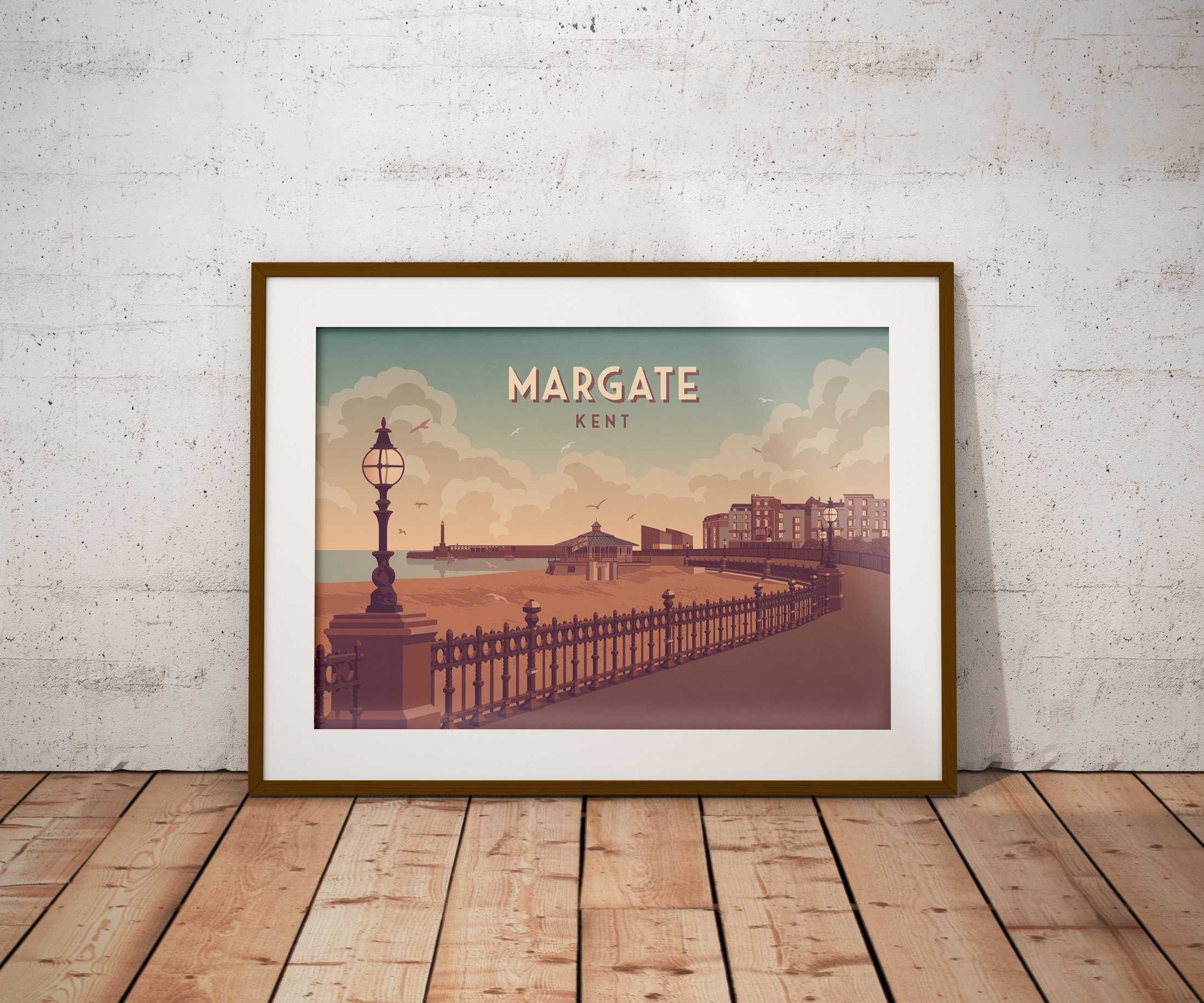 Margate Travel Poster Thanet Kent Seaside Margate Beach - Etsy UK
