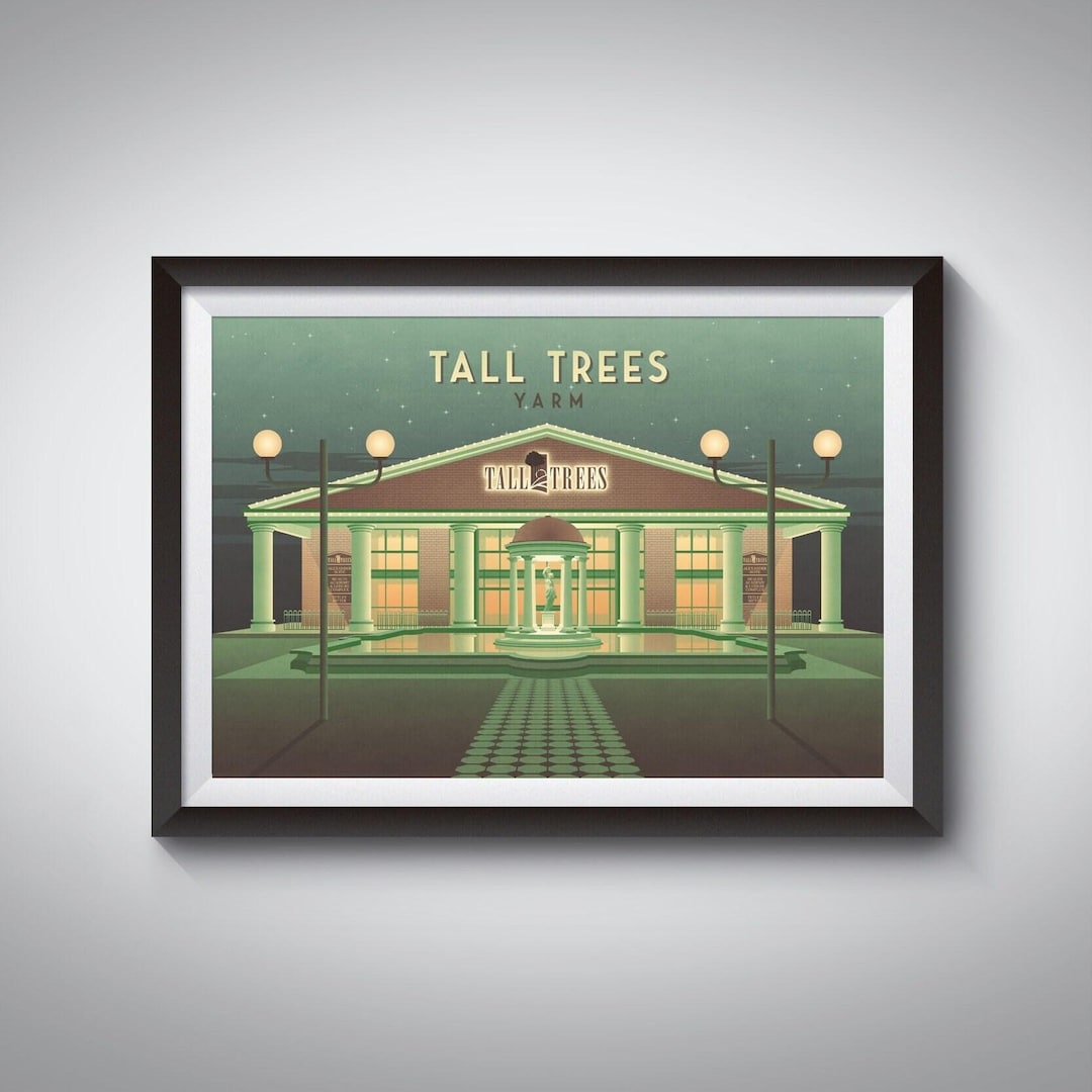 Tall Trees Yarm Nightclub Poster, Tall Trees Hotel, Retro Clubbing ...