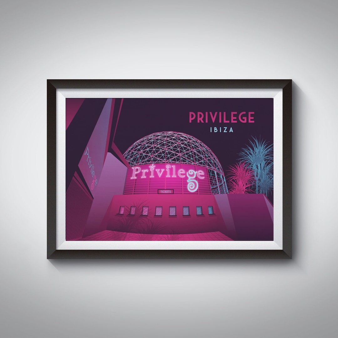 Privilege Nightclub Poster, Ibiza Travel Poster, Spain, Ku Club ...