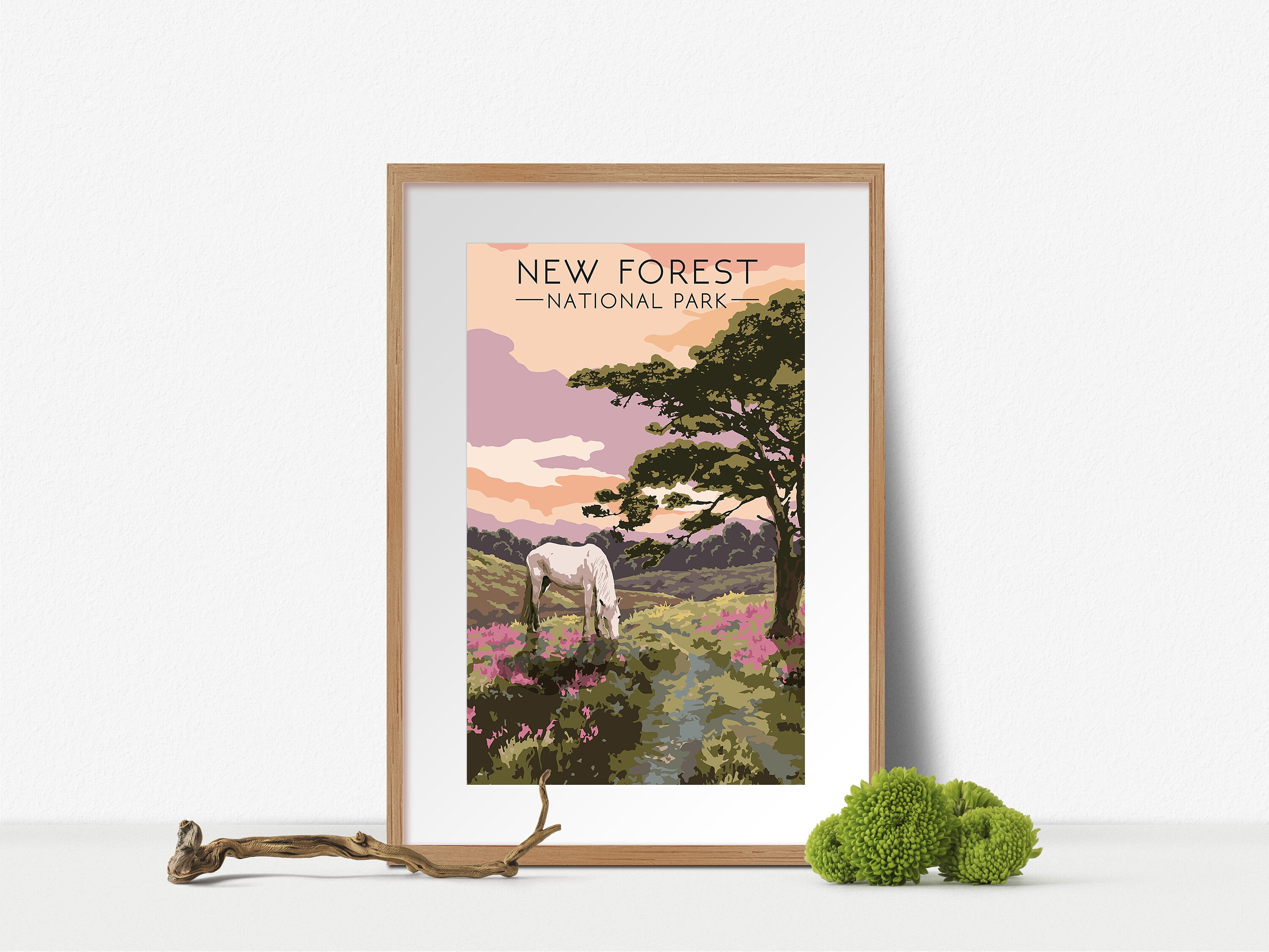 New Forest National Park Poster Travel Print New Forest | Etsy