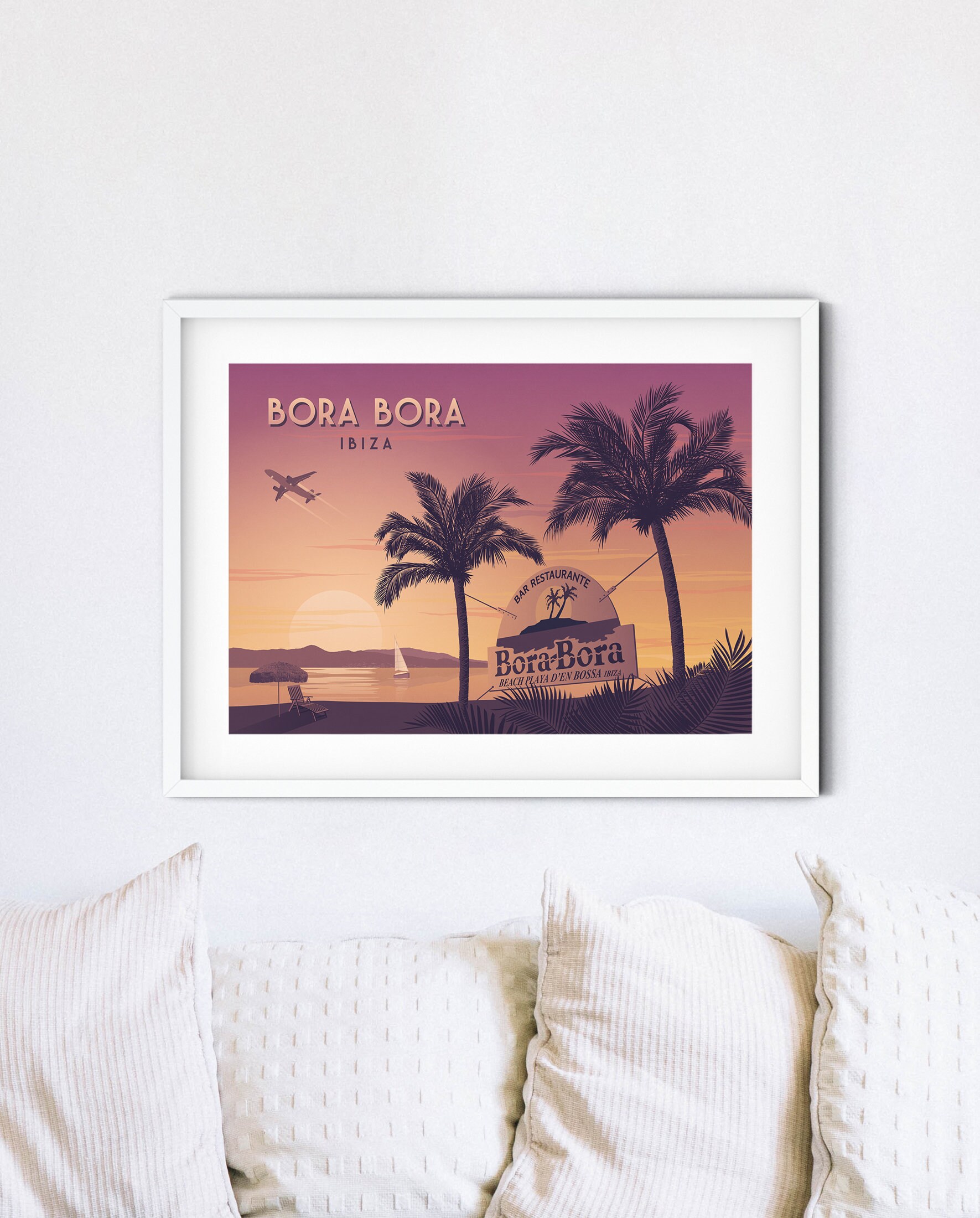 Bora Bora Nightclub Poster Ibiza Spain Beach Club Bar - Etsy