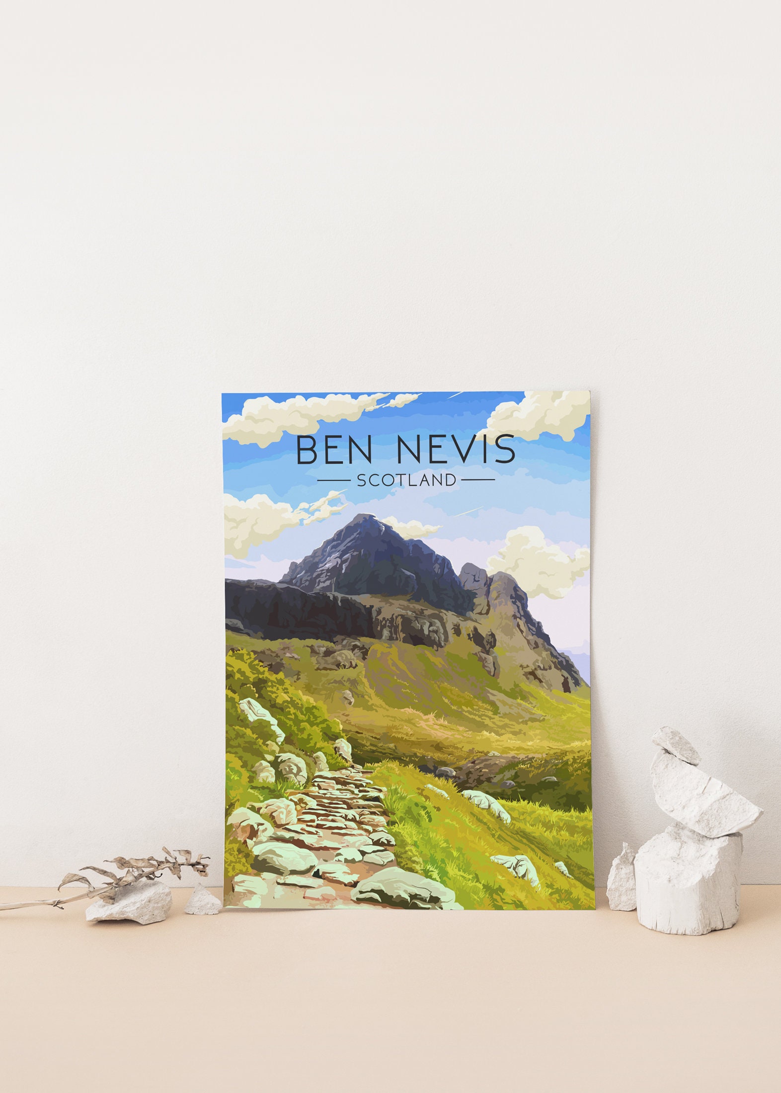 Ben Nevis Print Hiking National Park Poster Mountains - Etsy UK