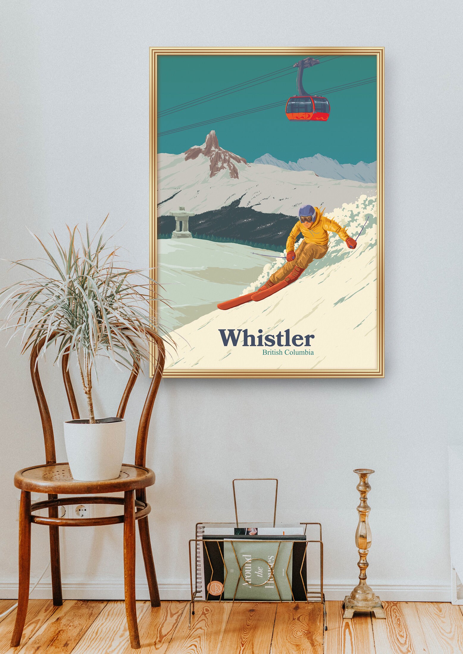 Whistler Blackcomb Ski Resort Poster Canada Travel Print - Etsy UK