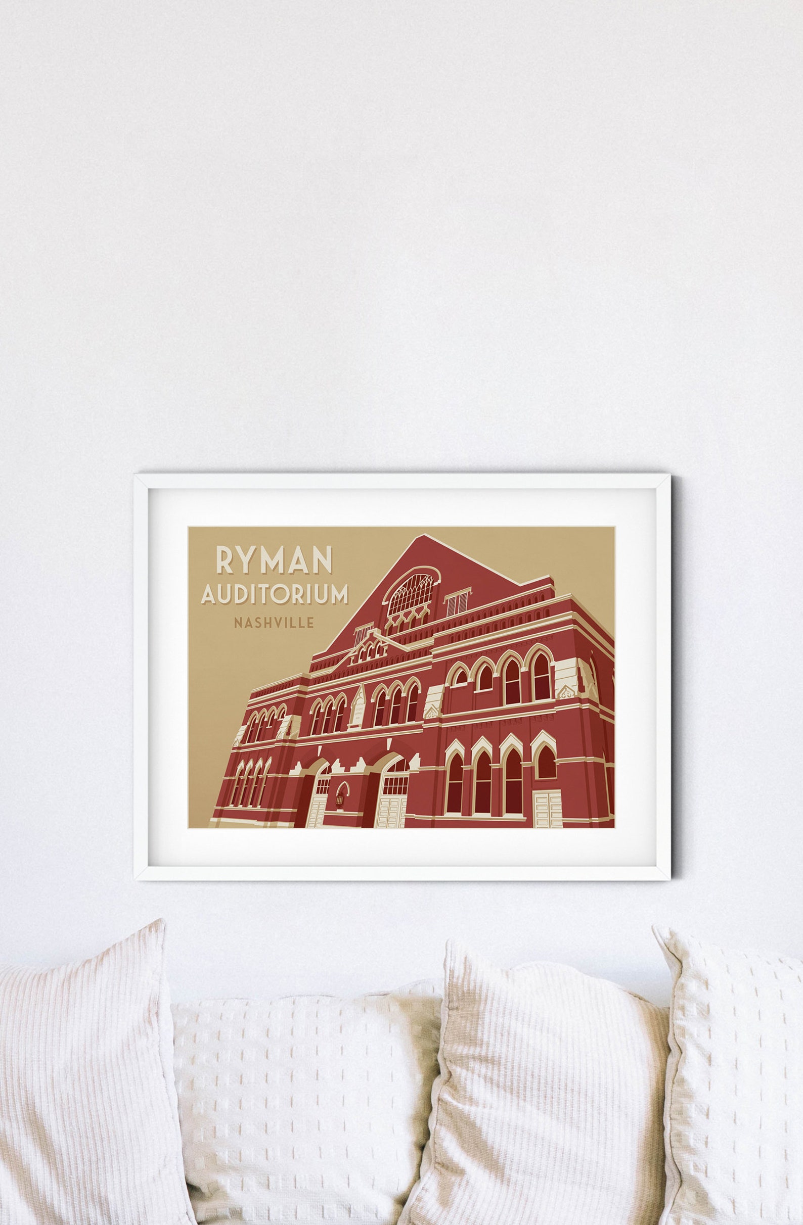 Ryman Auditorium Poster Nashville Tennessee Travel Print - Etsy UK