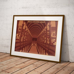 Trinity College Library Dublin Poster, the Old Library, Ireland ...