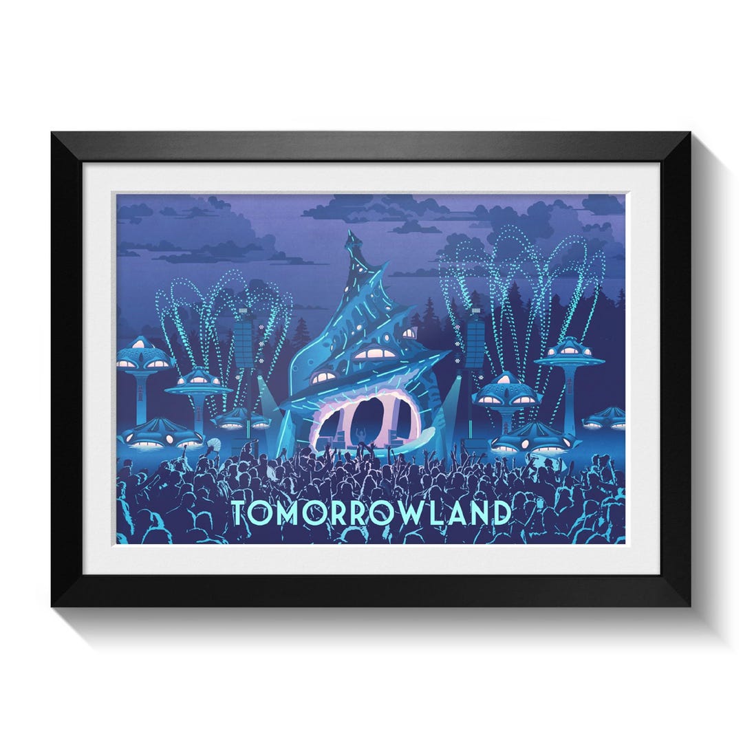 Tomorrowland 2024 Poster, Planaxis Stage, Shell Stage, Music Festival Print, Tomorrowland Art ...