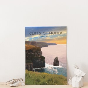 Cliffs of Moher Ireland Poster, Burren National Park Print, Irish ...