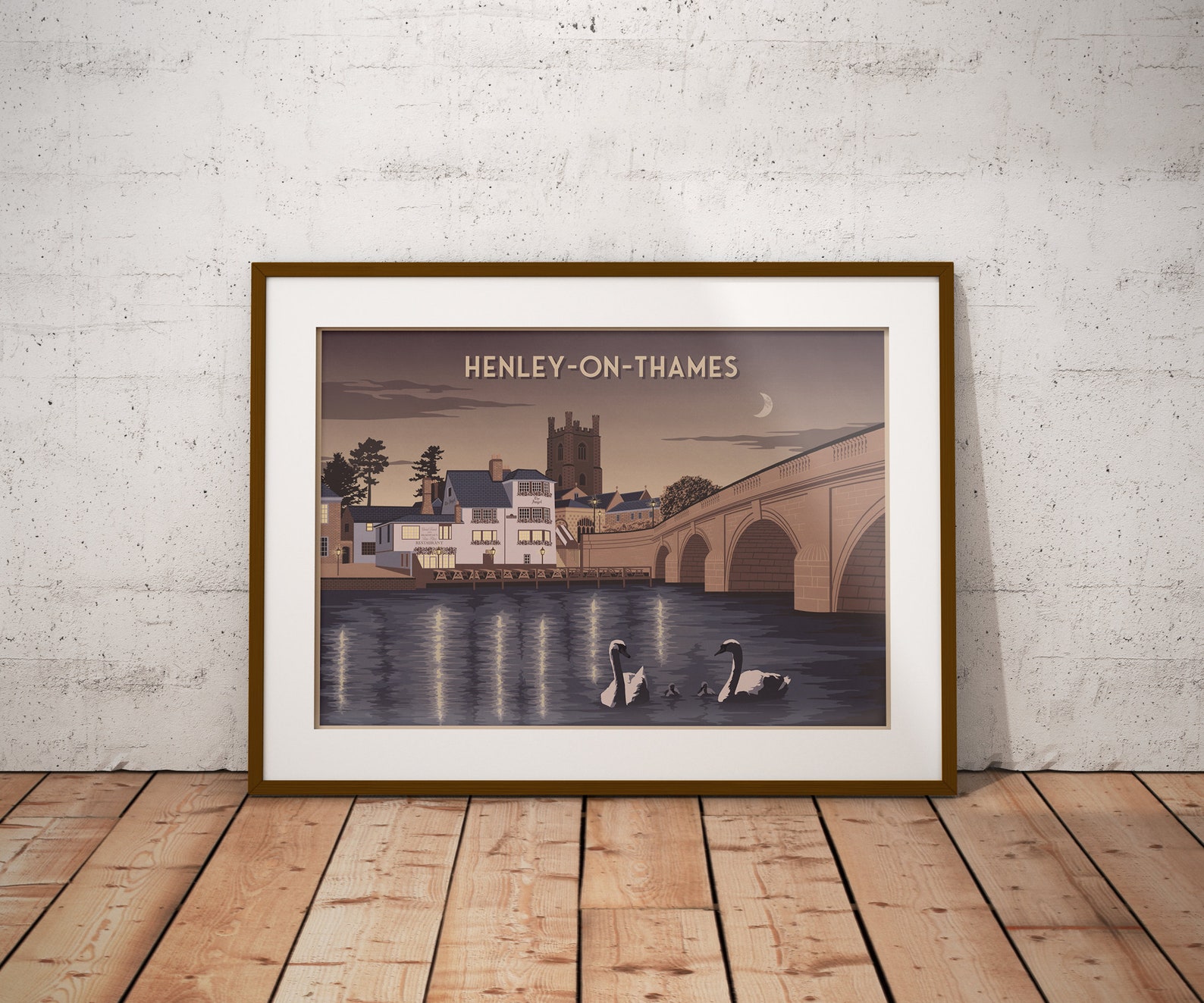 Henley on Thames Print Oxfordshire Travel Poster Henley - Etsy UK
