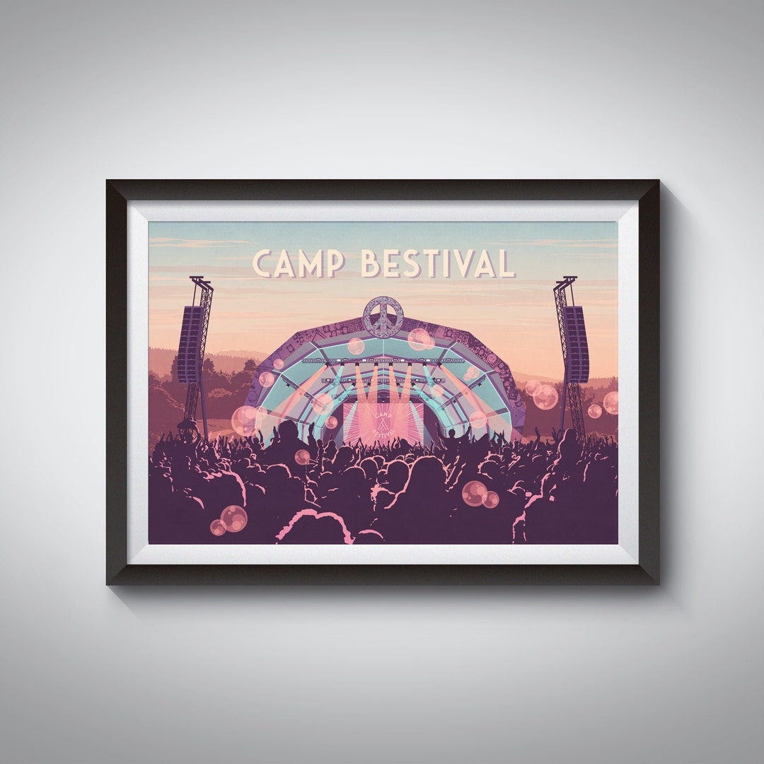 Camp Bestival Music Festival Poster, Lulworth Castle Dorset, Weston ...