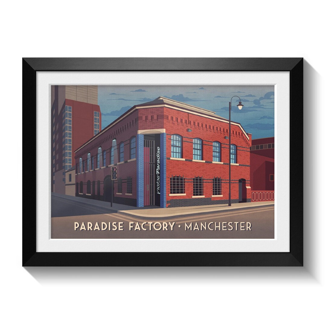 Paradise Factory Nightclub Poster, Manchester Travel Print, FAC251 ...