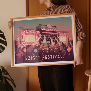 Sziget Music Festival Poster, Sziget Main Stage, Budapest Hungary Print ...