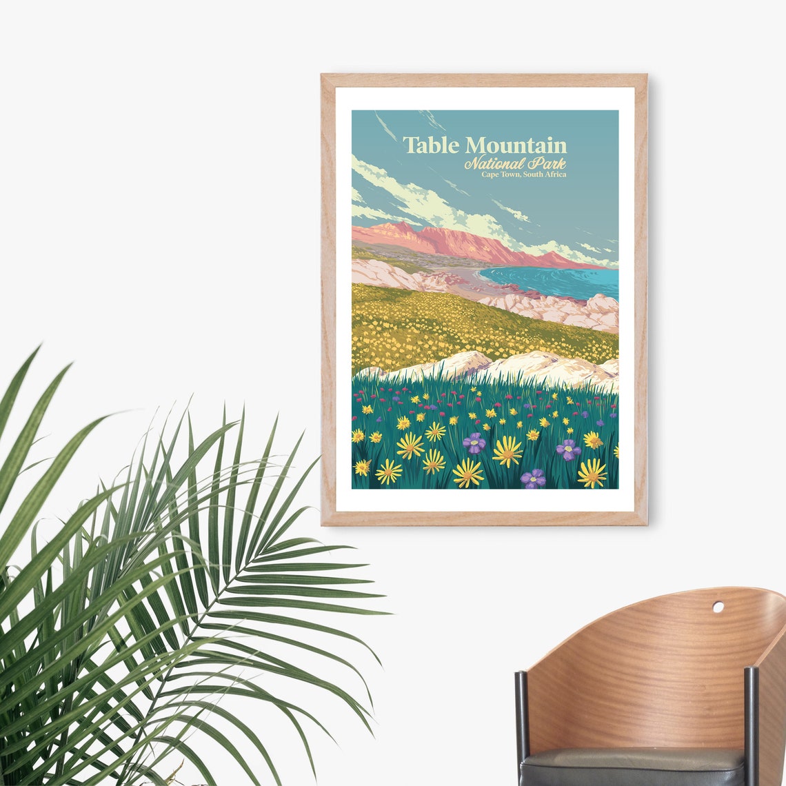 Table Mountain Poster National Park Print Cape Town South | Etsy