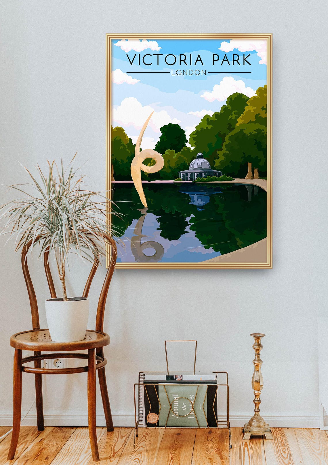 Victoria Park Poster, East London, Regents Canal, Hackney, Dalston ...