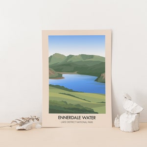 Ennerdale Water Poster, Lake District National Park, Cumbria, Great ...