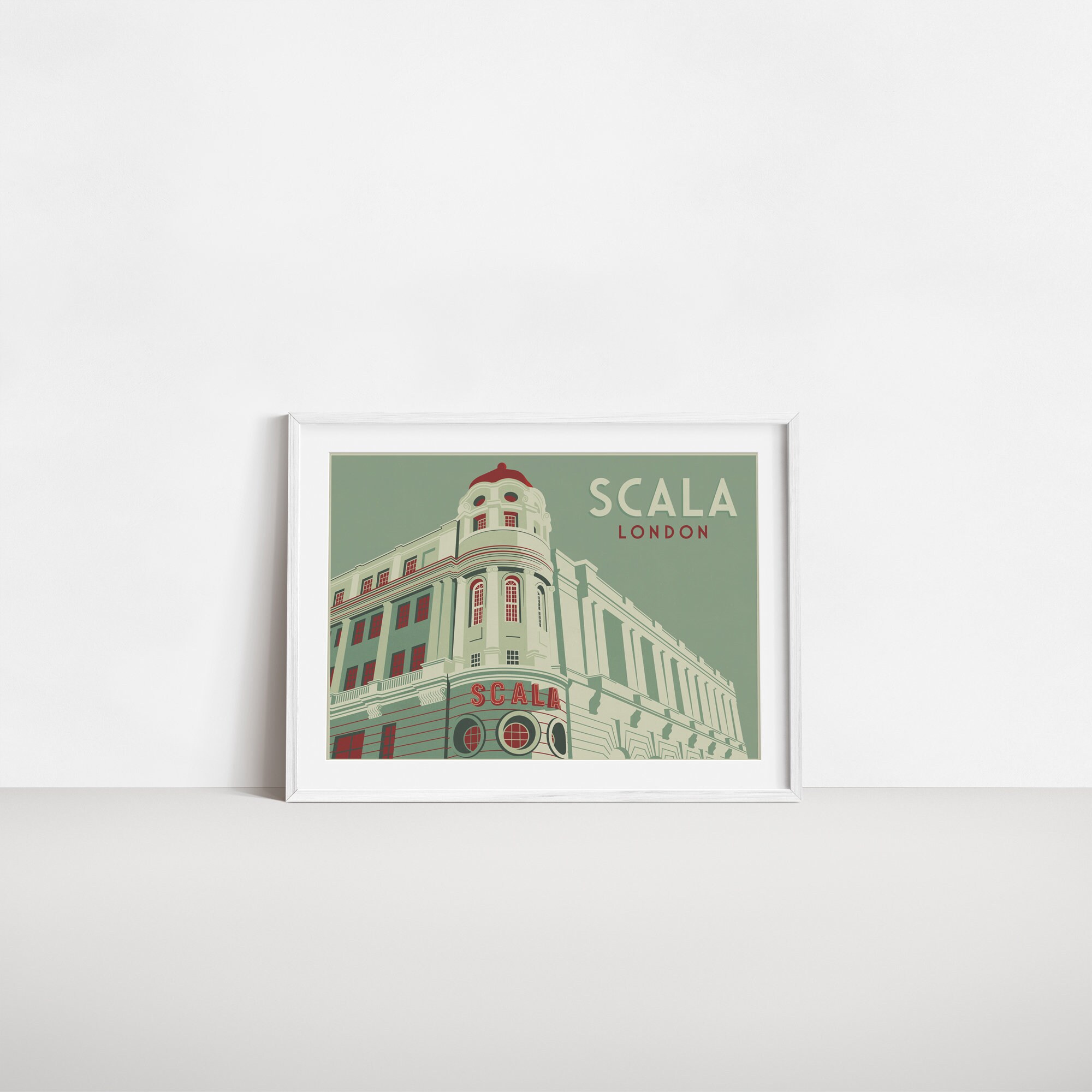 Scala London Poster Art Deco Print Kings Cross London - Etsy UK