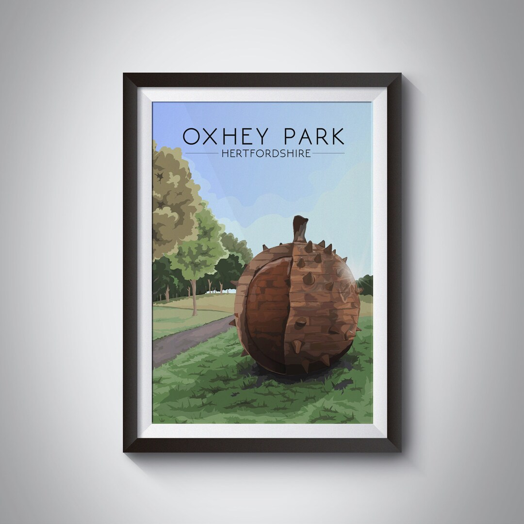 Oxhey Park Poster, Bushey Arches, Hertfordshire, Cassiobury Park ...