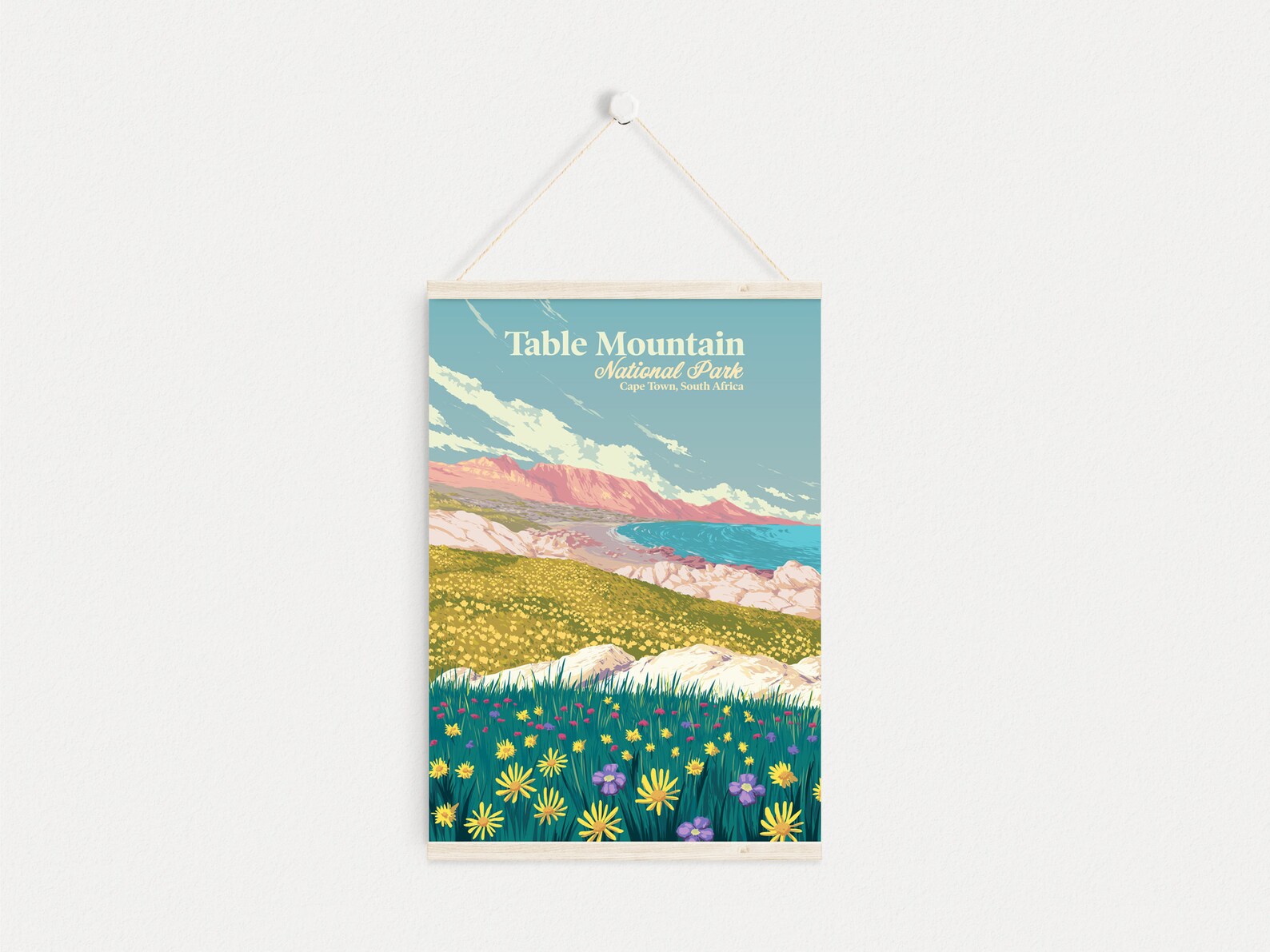 Table Mountain Poster National Park Print Cape Town South - Etsy UK