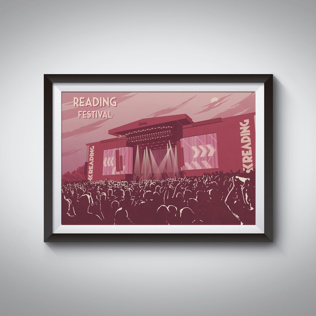 Reading Festival Poster, Music Festival Print, Gig Poster, Line Up ...