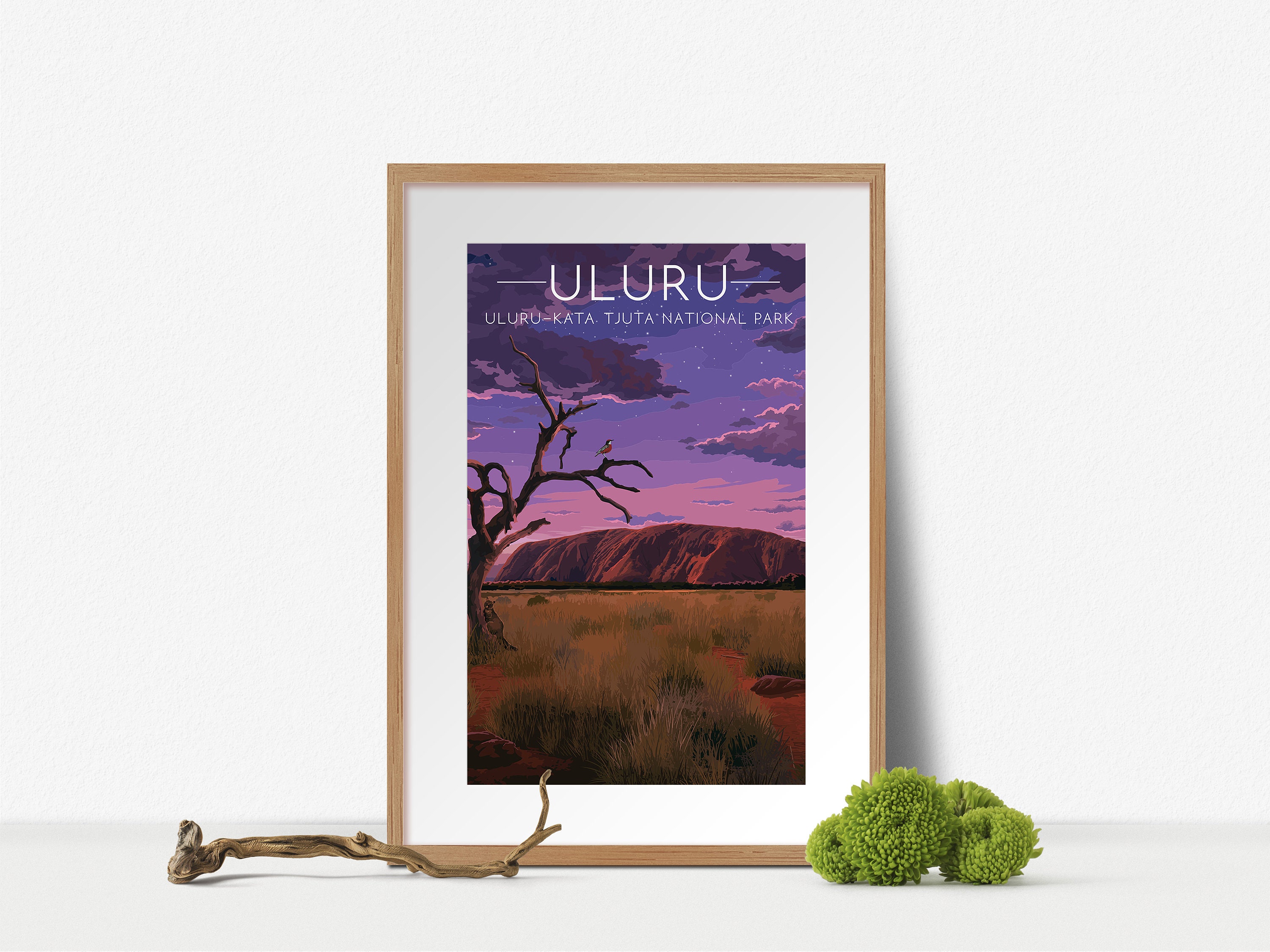 Uluru Poster Australia Travel Print Uluru Kata Tjuta - Etsy UK
