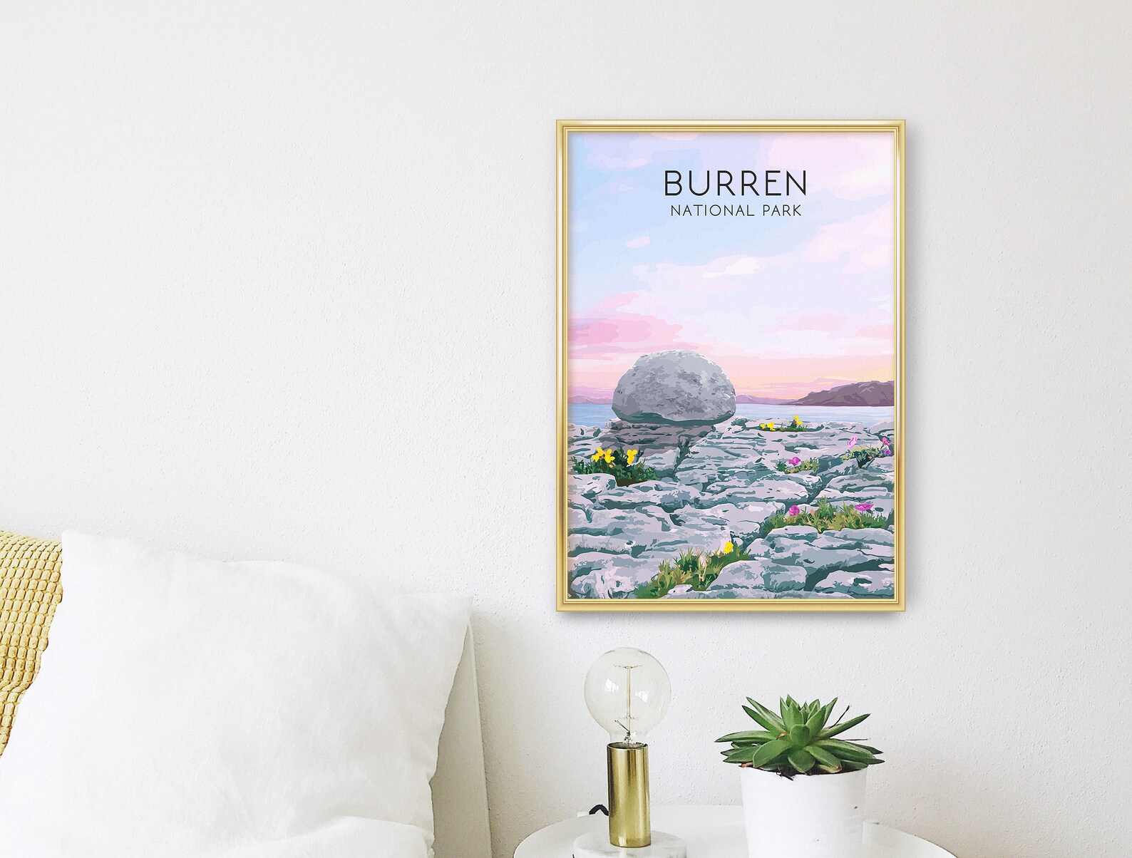 Burren National Park Poster Republic of Ireland Irish Travel - Etsy