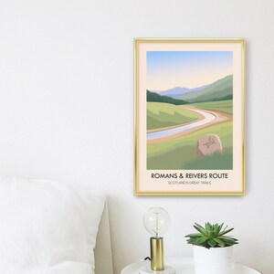 Romans and Reivers Route Poster, Scotland's Great Trails, Forest of Ae ...