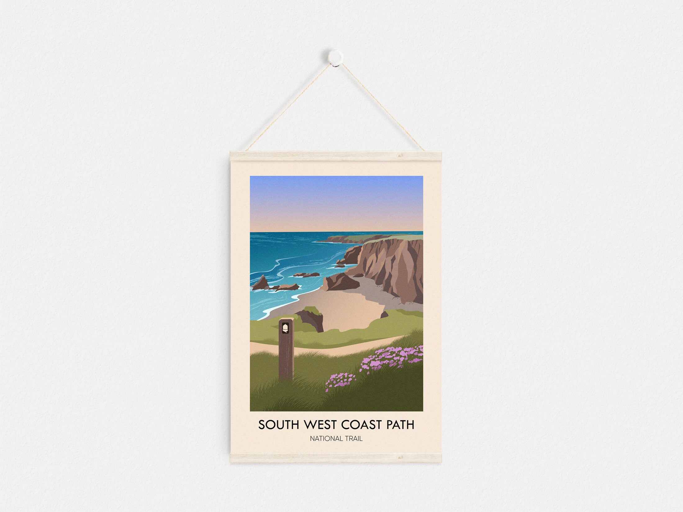 South West Coast Path National Trail Poster National Park - Etsy UK