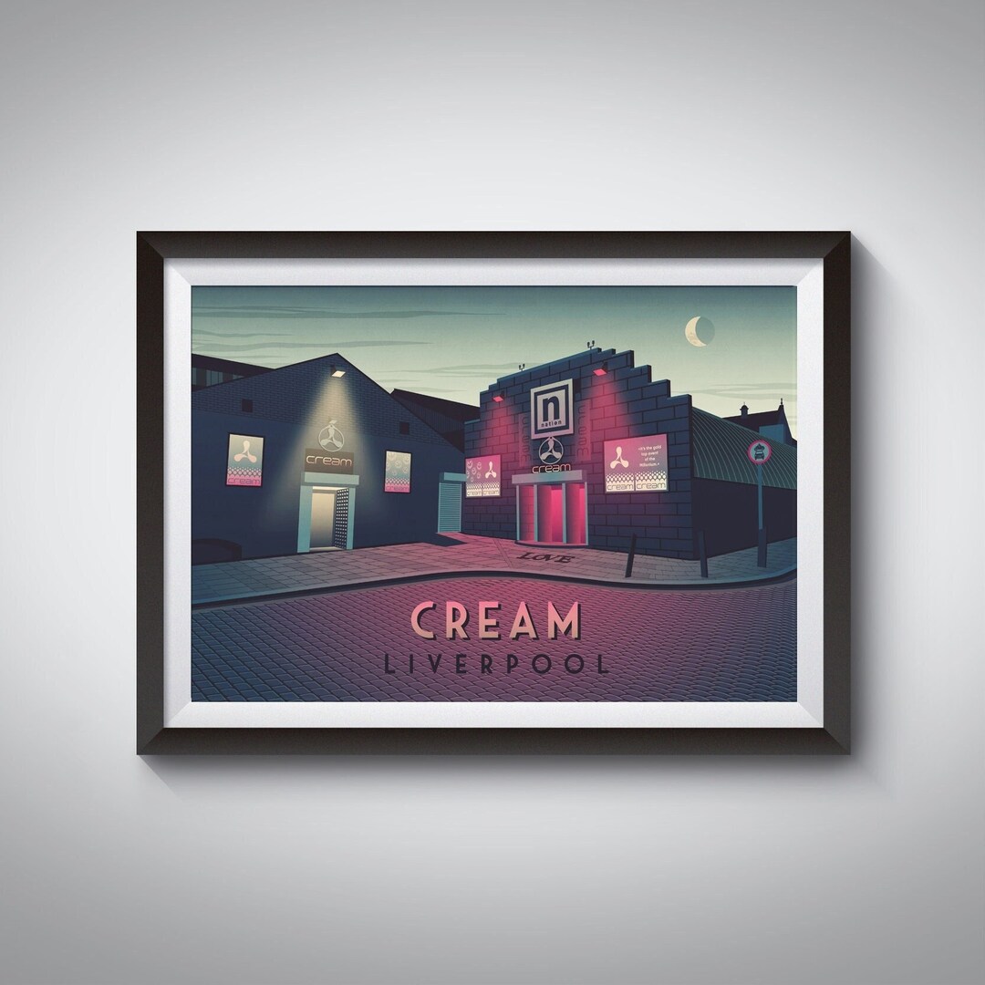 Cream Liverpool Nightclub Poster, House Music, Nation Nightclub ...