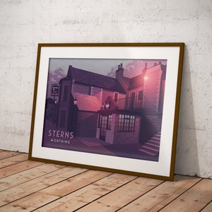 Sterns Nightclub Poster, Worthing West Sussex, House on the Hill ...