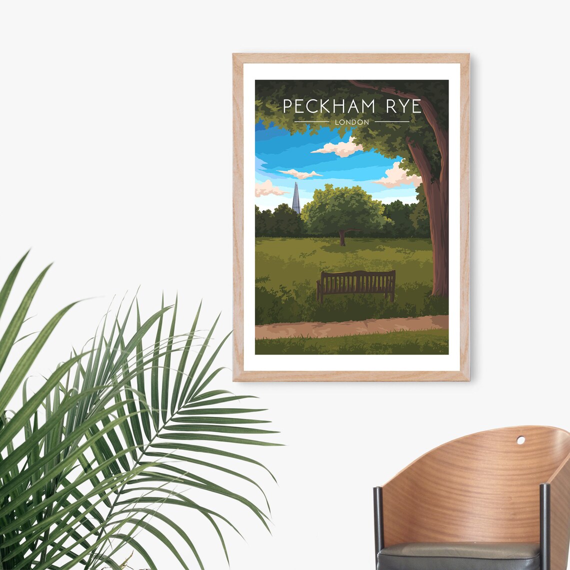 Peckham Rye Park Poster London Travel Poster South London | Etsy UK