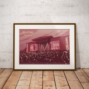 Reading Festival Poster, Music Festival Print, Gig Poster, Line Up ...