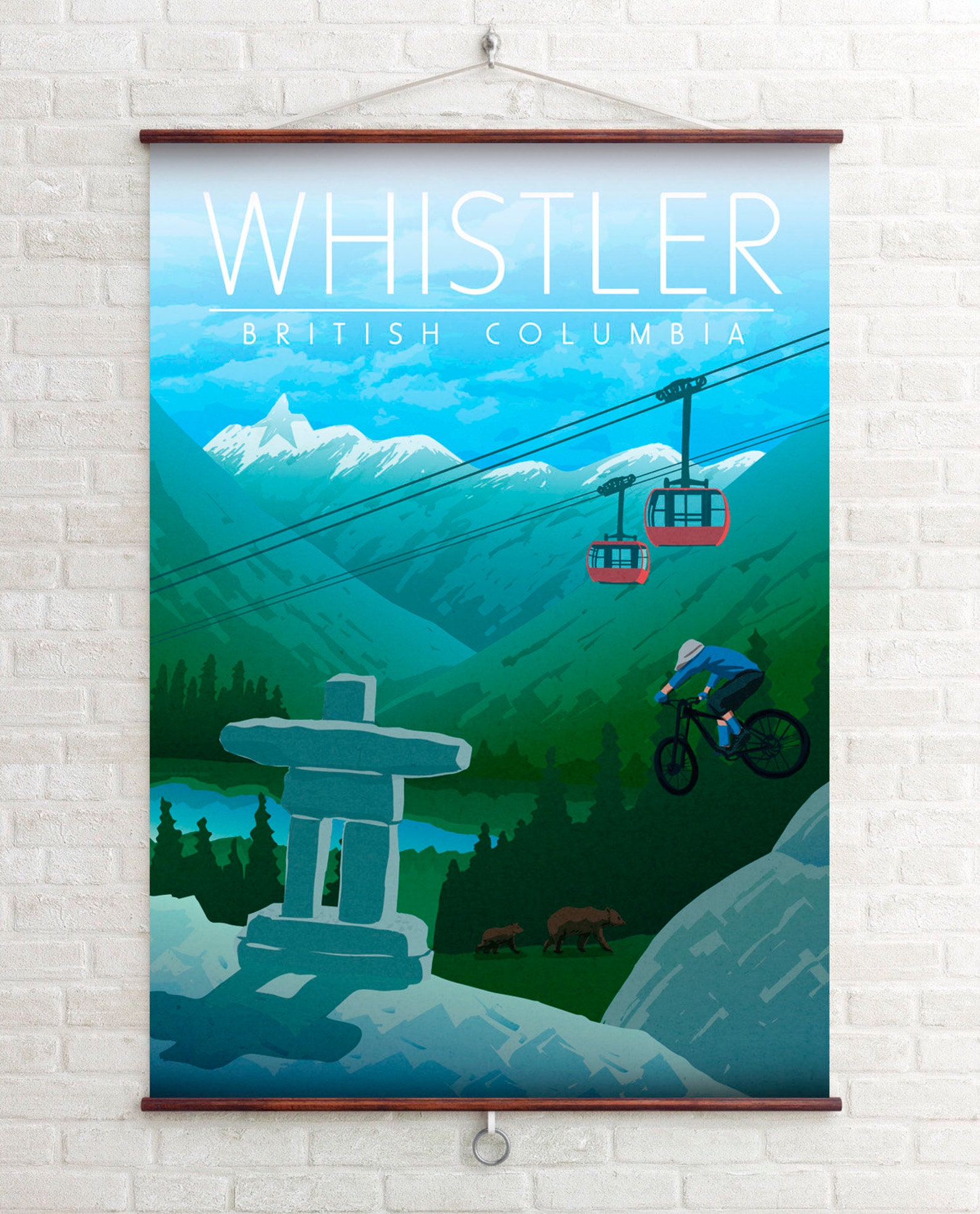 Whistler Poster National Park Print British Columbia Rocky | Etsy UK