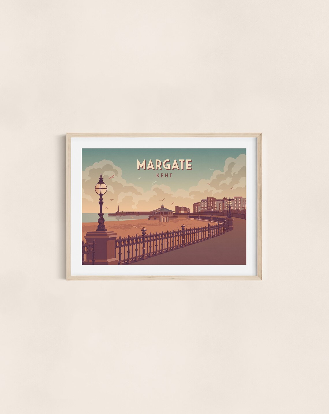 Margate Travel Poster Thanet Kent Seaside Margate Beach - Etsy UK