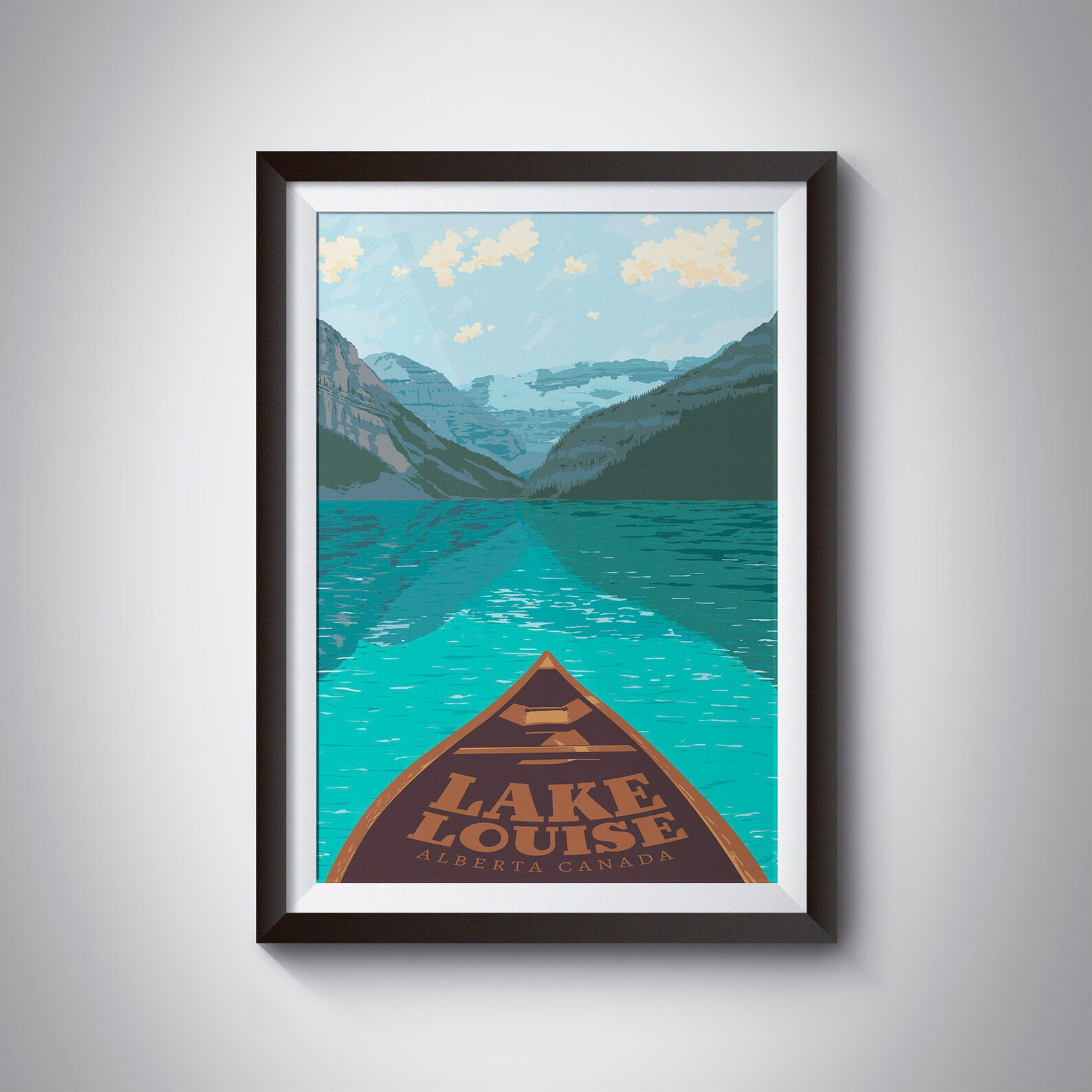 Lake Louise Poster Canada Banff National Park Alberta - Etsy