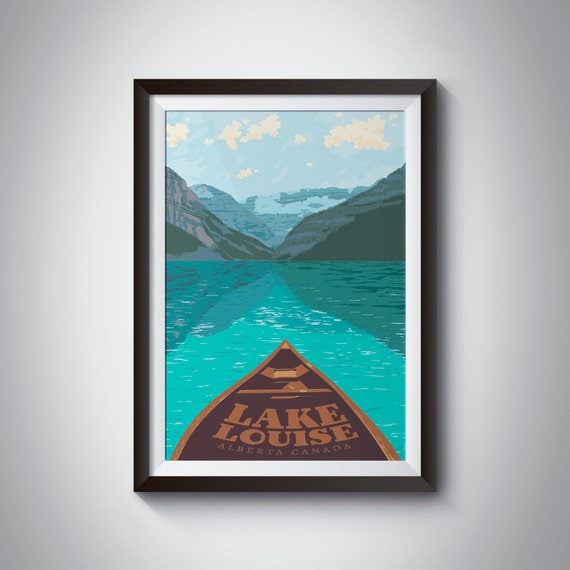 Lake Louise Poster Canada Banff National Park Alberta | Etsy