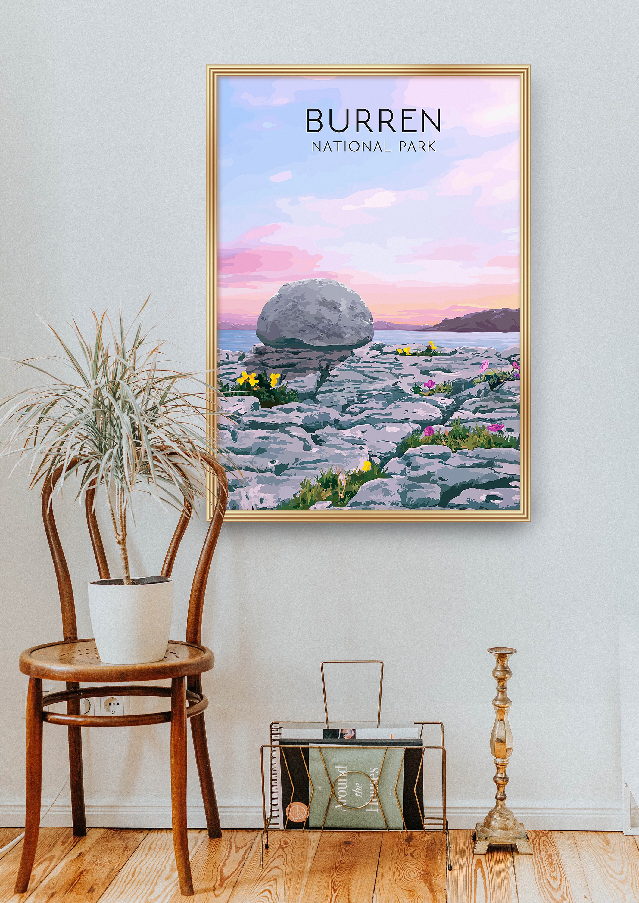 Burren National Park Poster Republic of Ireland Irish Travel | Etsy UK