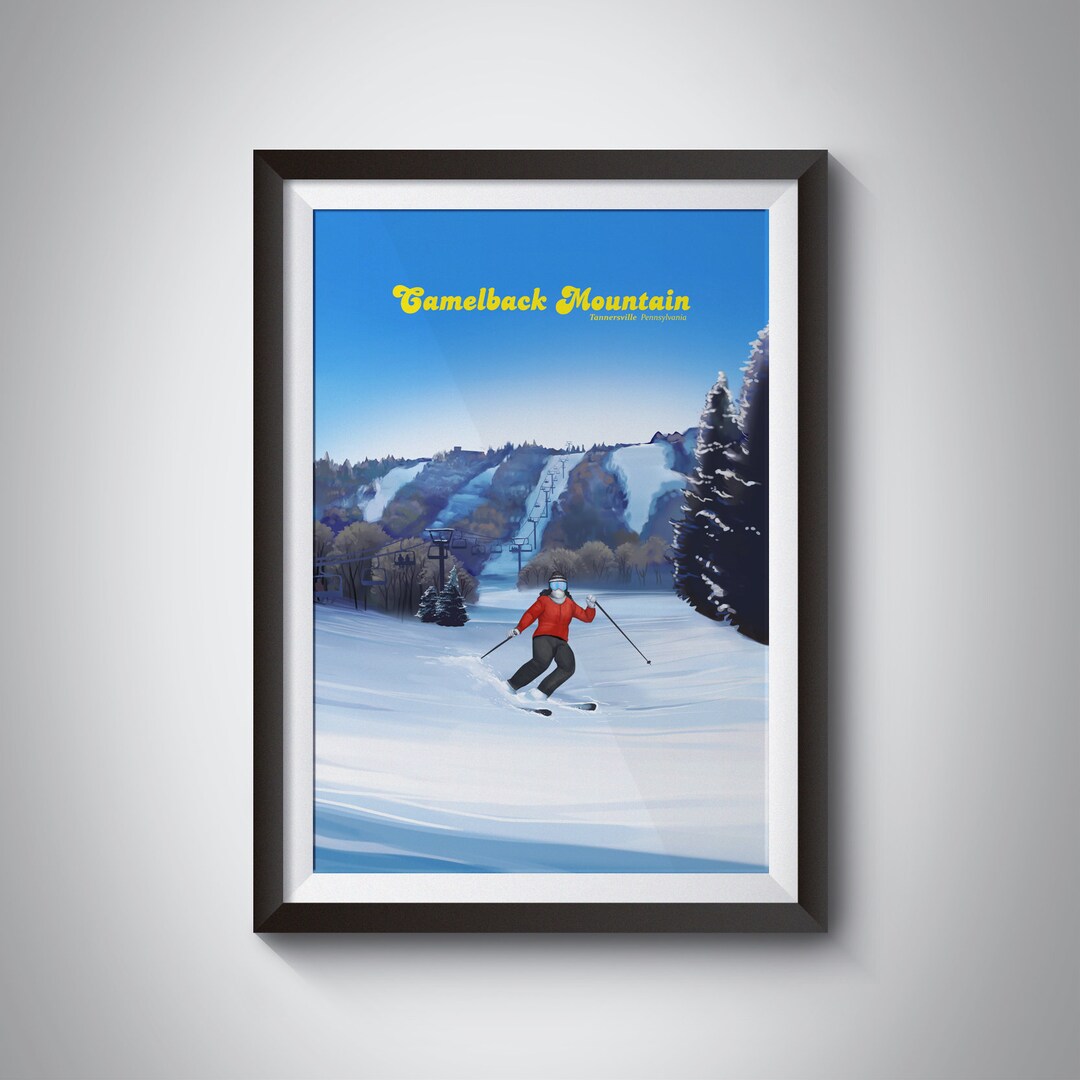 Camelback Mountain Ski Resort Poster, Tannersville Pennsylvania ...