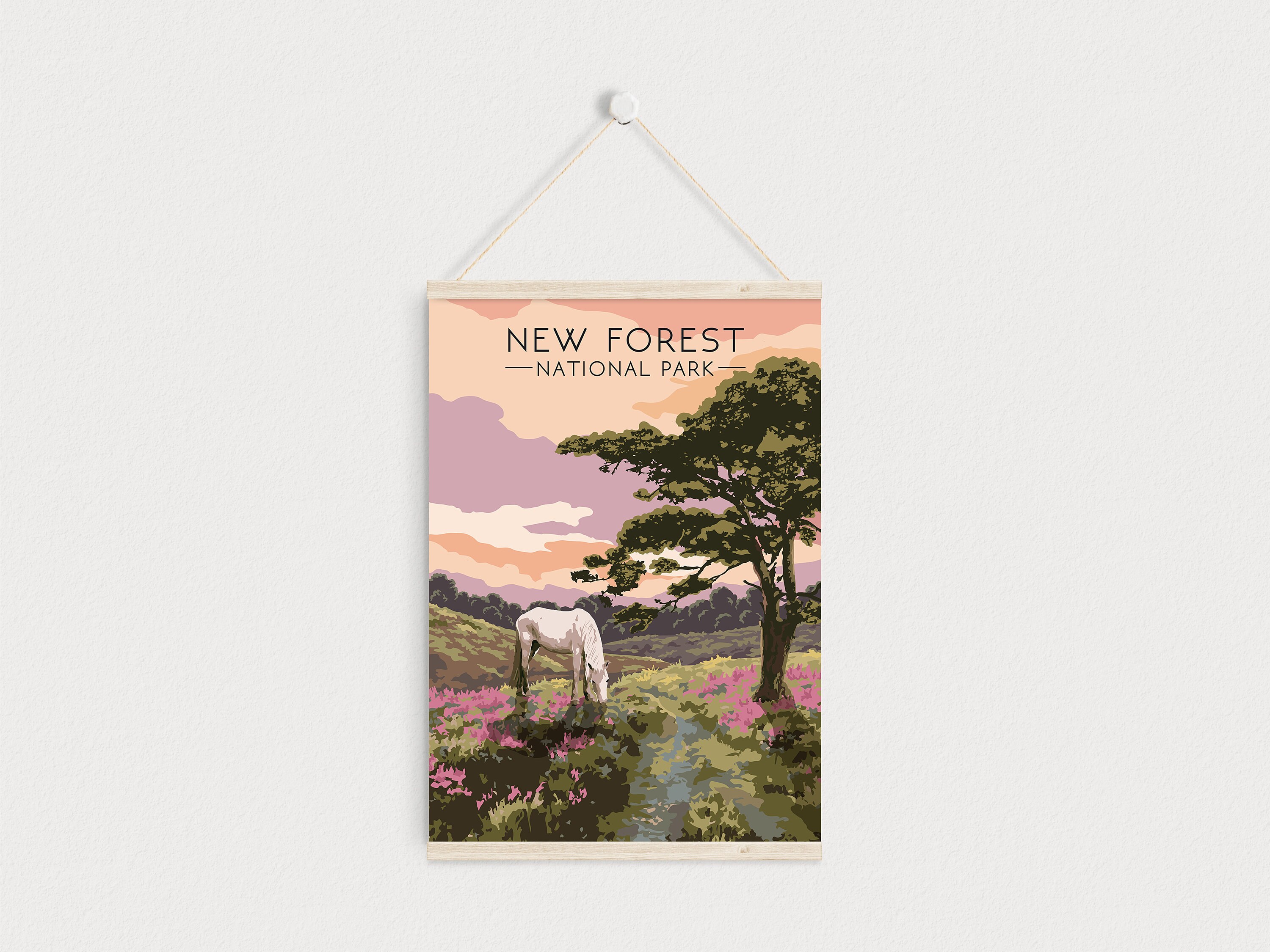 New Forest National Park Poster Travel Print New Forest | Etsy UK