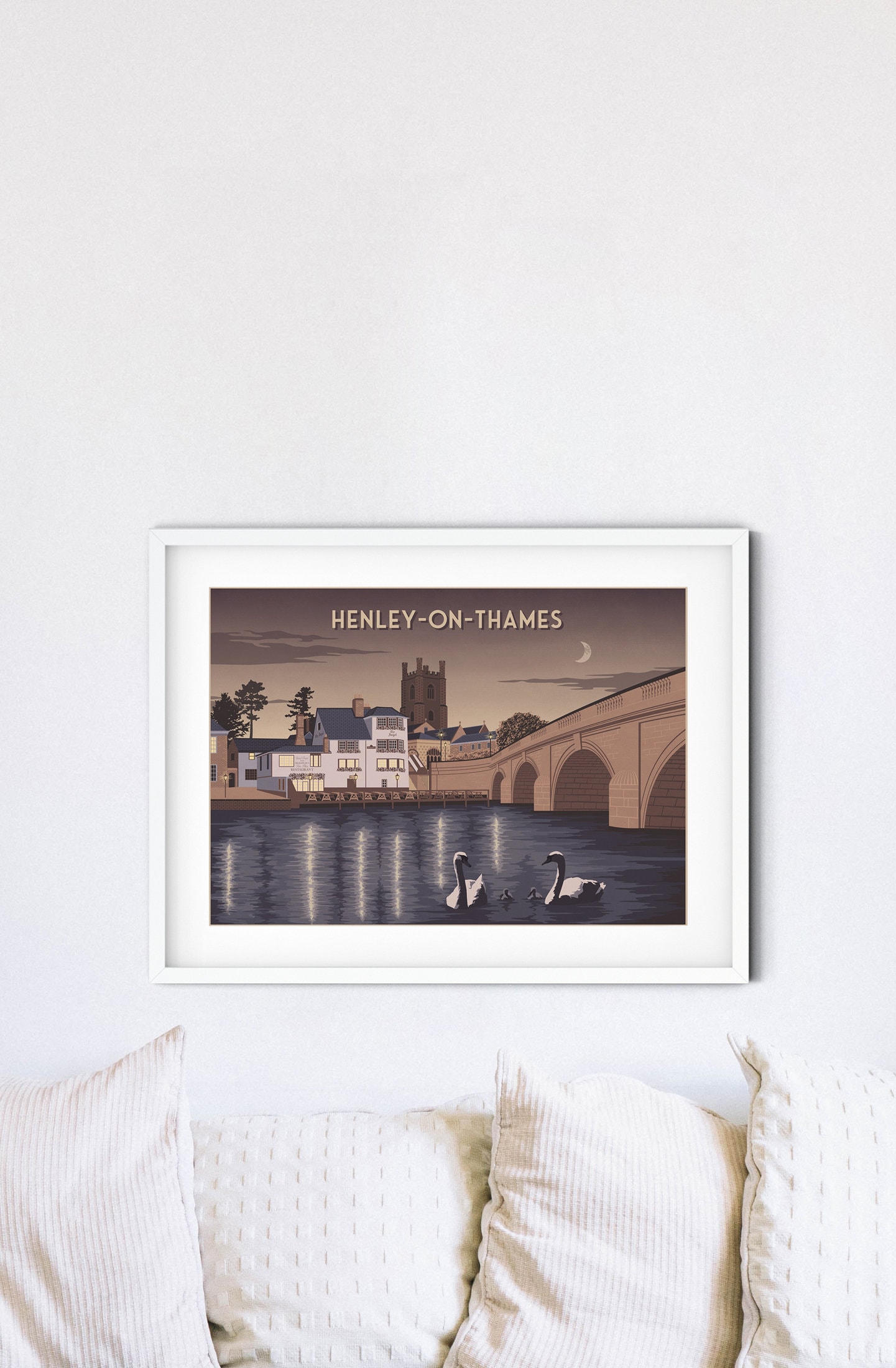 Henley on Thames Print Oxfordshire Travel Poster Henley - Etsy UK