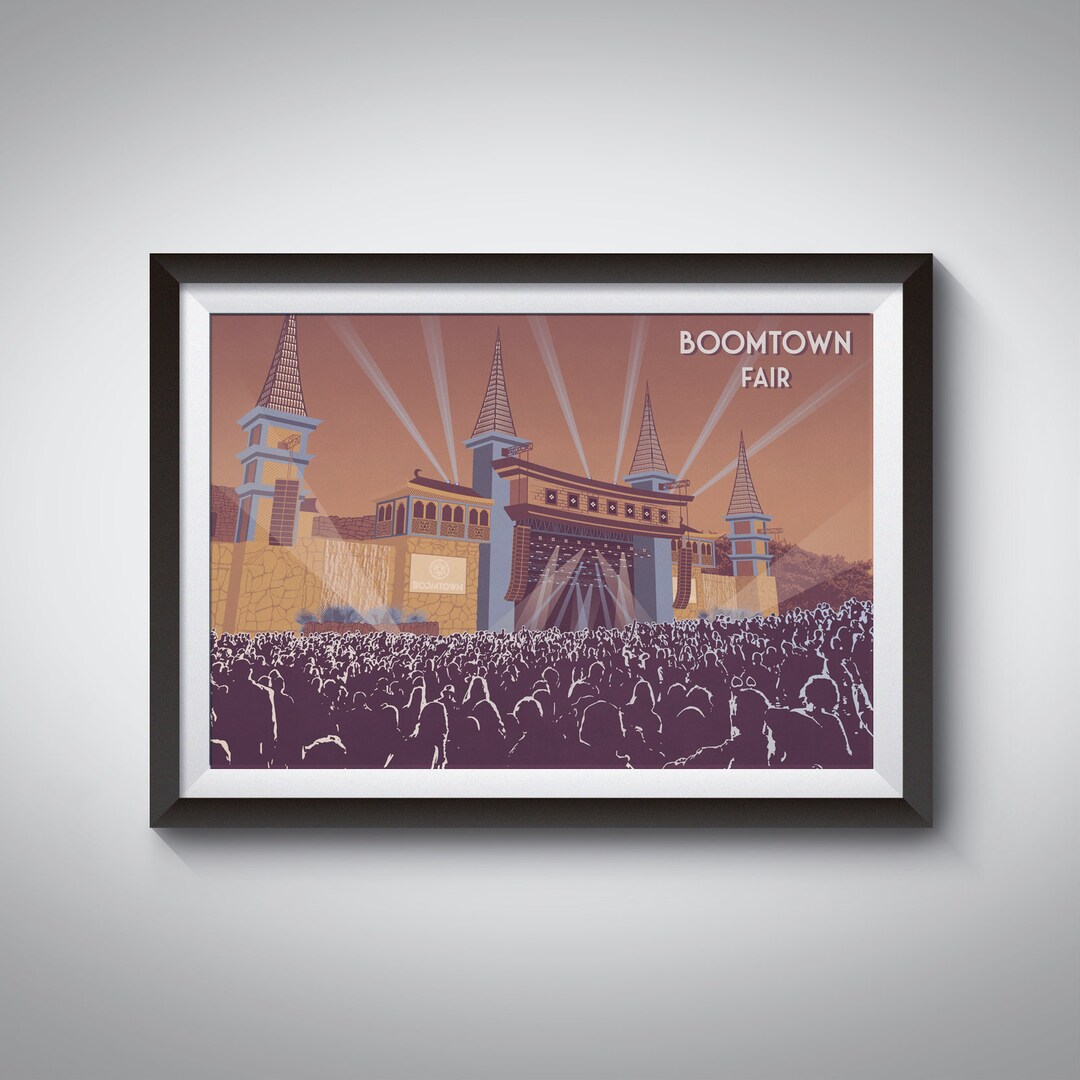 Boomtown Festival Poster, Boomtown Fair Print, Winchester Hampshire ...
