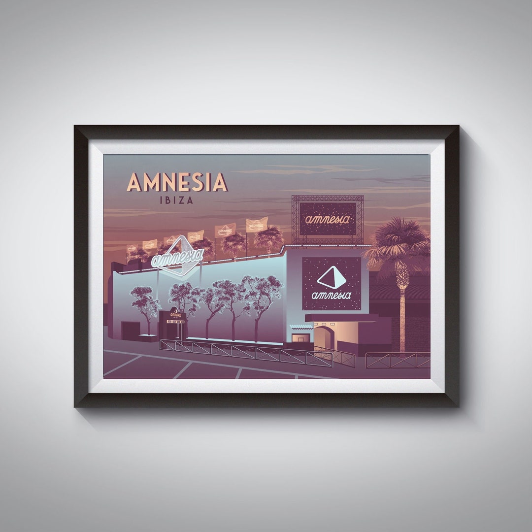 Amnesia Nightclub Poster, Ibiza Spain, Clubbing, Raving, Dance Music ...