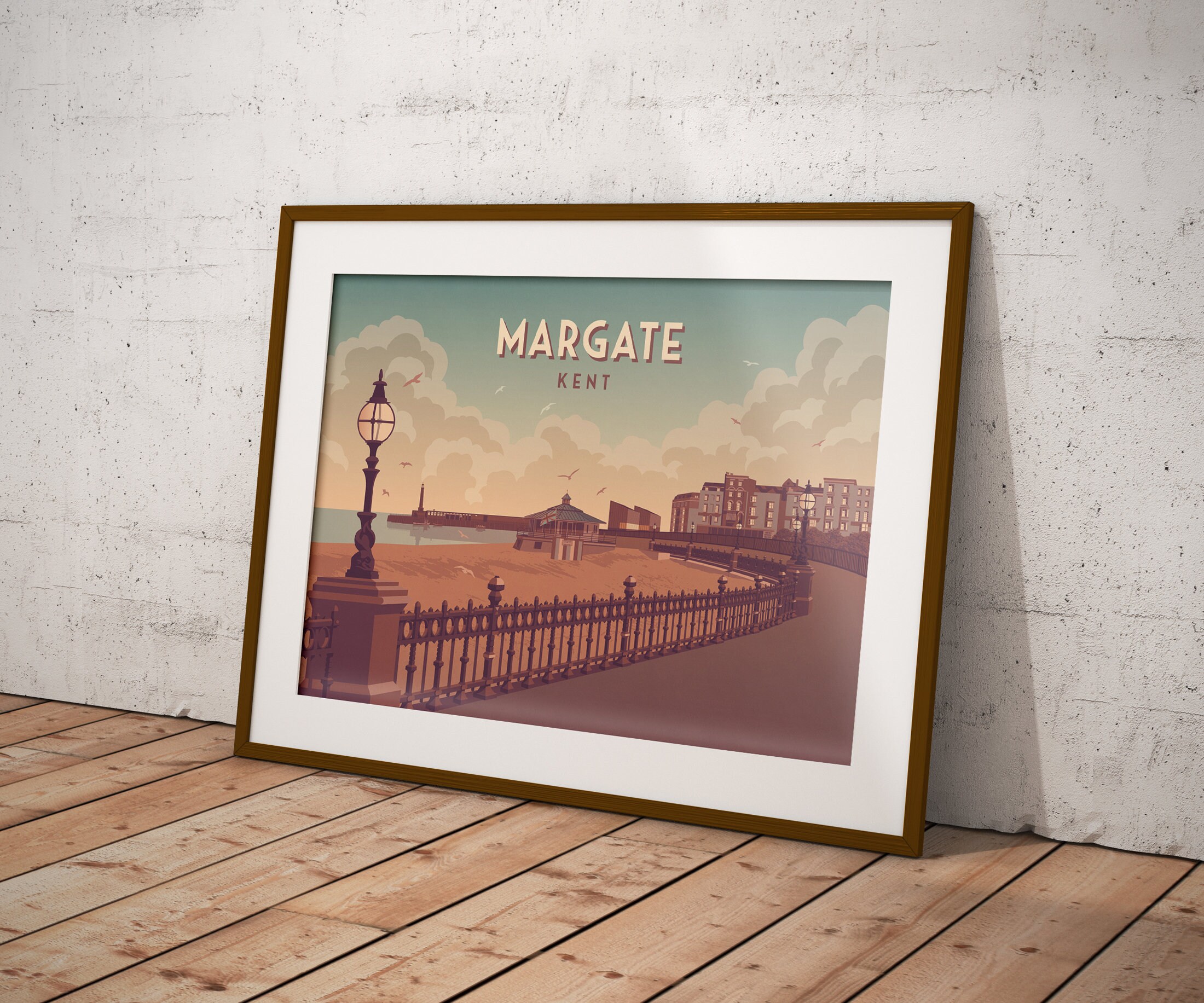 Margate Travel Poster Thanet Kent Seaside Margate Beach - Etsy UK