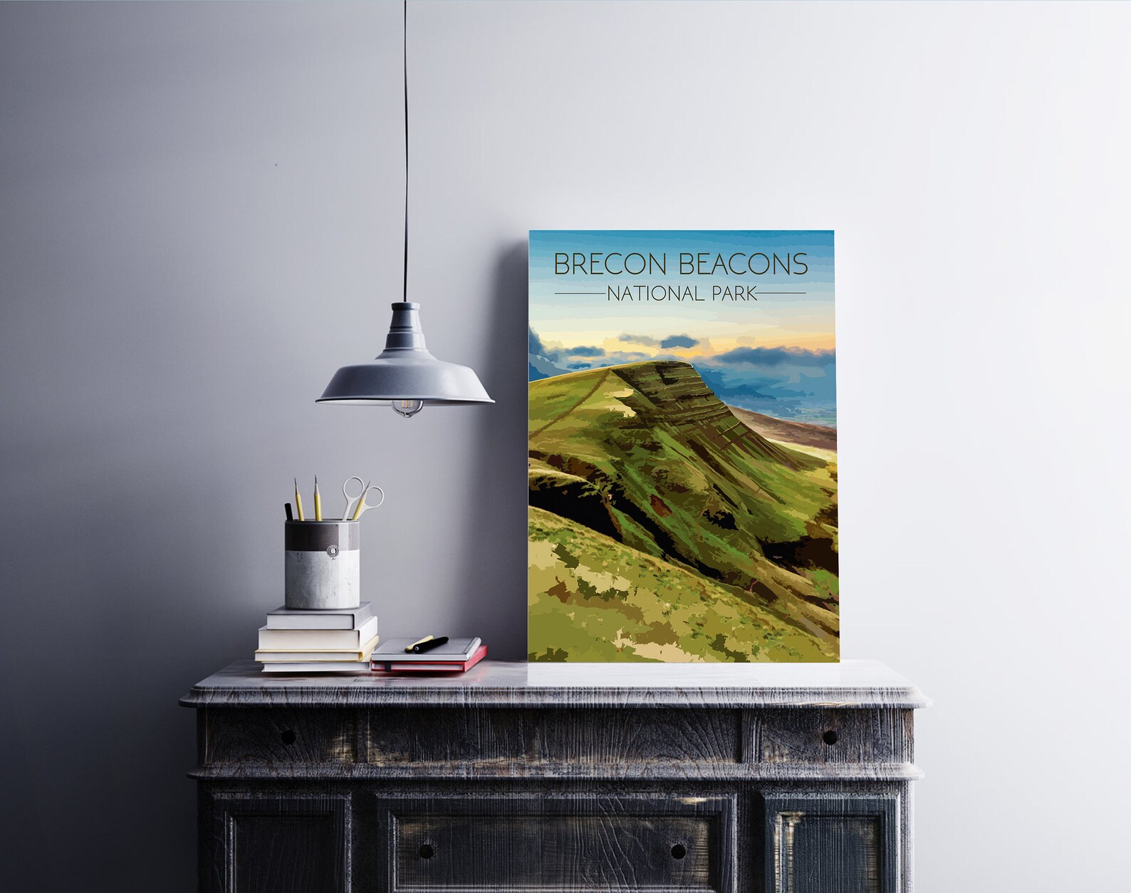 Brecon Beacons National Park Poster Wales Travel Print UK - Etsy UK
