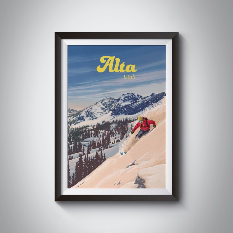Ski Poster - Etsy