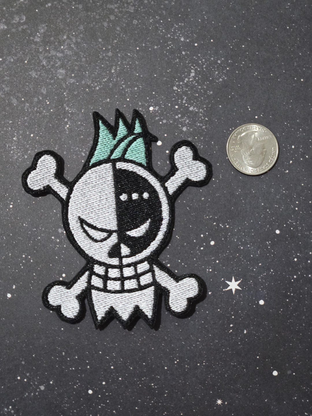 Franky Jolly Roger Skull: OP Anime 4" Sew-on or Iron-on Patch - Etsy